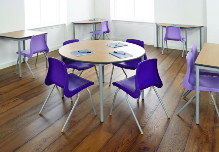 RT32 Premium Stacking Classroom Tables - Semi-Circular - Bull Nose ...