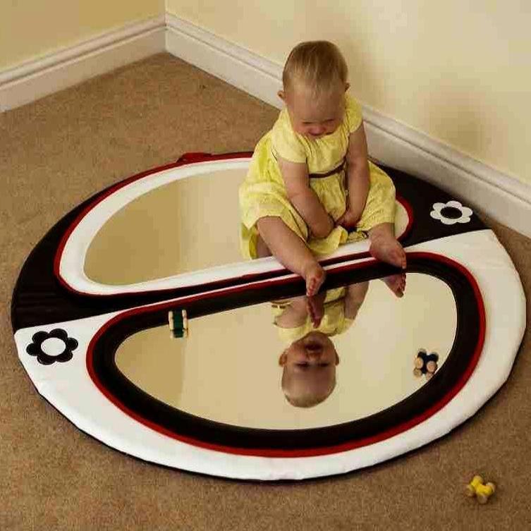 Soft Play Double Baby Mirror Mat - Black & White | Educational ...