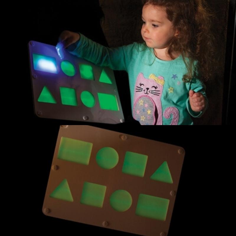 Sensory Glo Shape Board | Educational Equipment Supplies