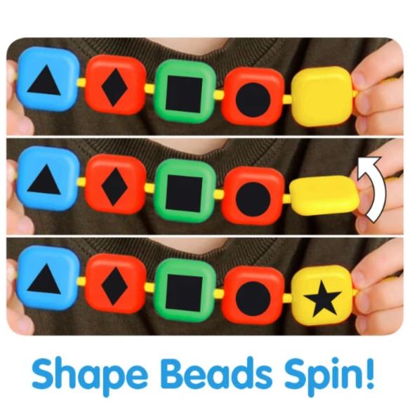 Shape Sorting Beads Pack 72 Ages 4 + | Educational Equipment Supplies