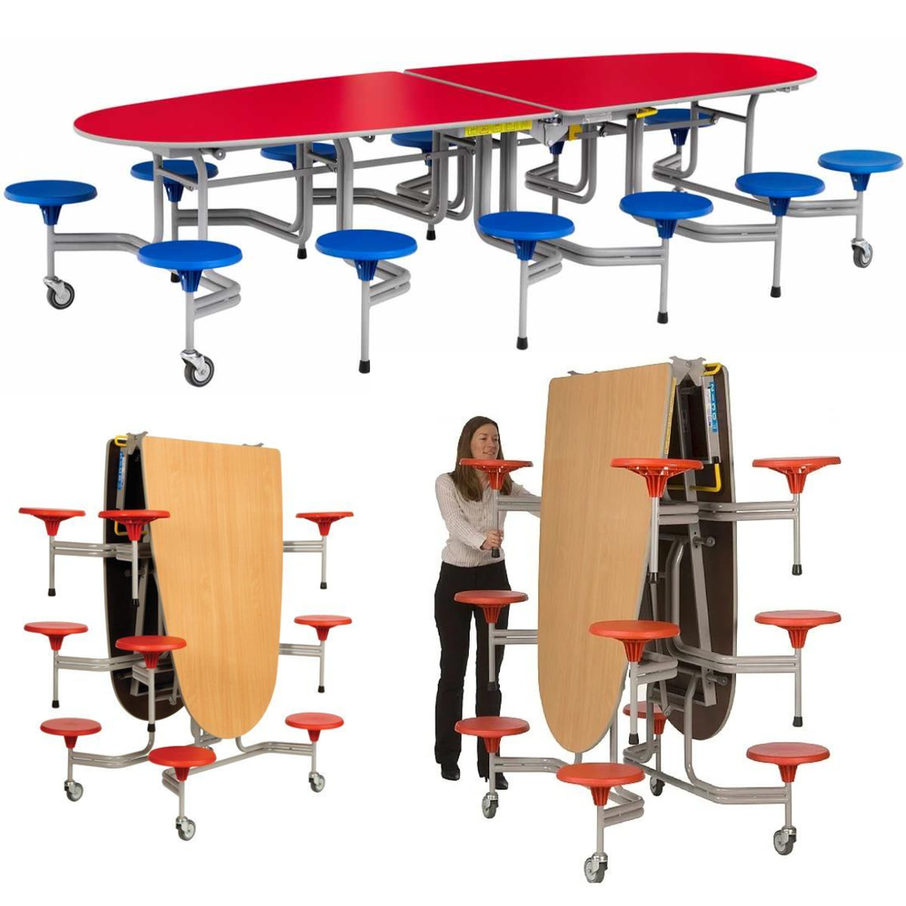 Sico Communicator Table Seating Unit - 12 Stools | Educational ...