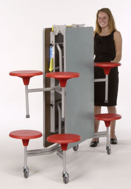 Sico ECO 8 Seat Rectangular Mobile School Folding Dining Table | Educational Equipment Supplies