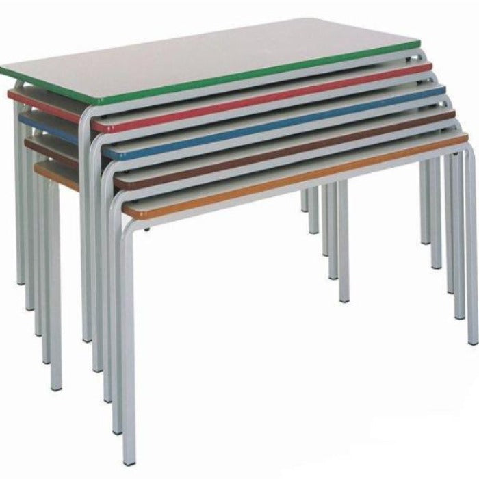 Value Stacking Crushed Bent Tables - Rectangular - Buro Edge | Educational Equipment Supplies