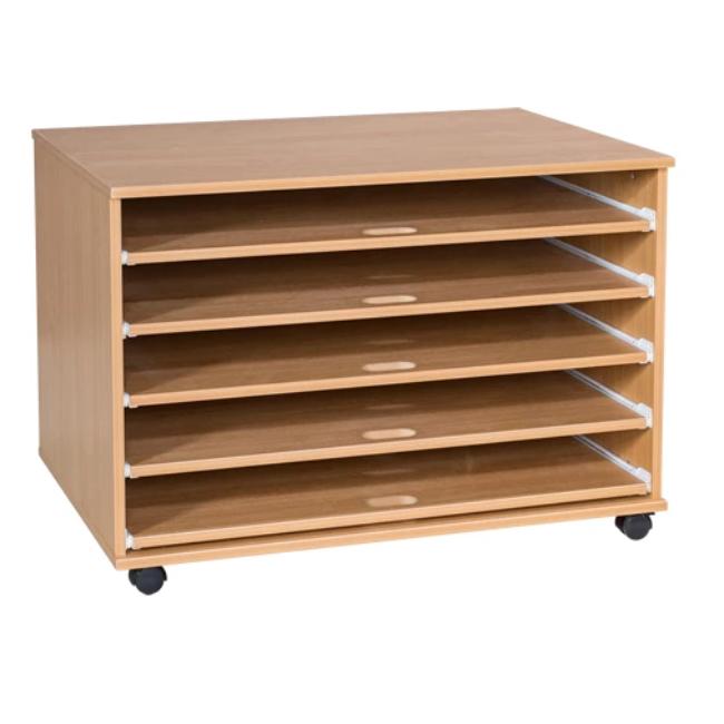 A1 Wooden Paper Store - 5 Sliding Shelves | Educational Equipment Supplies