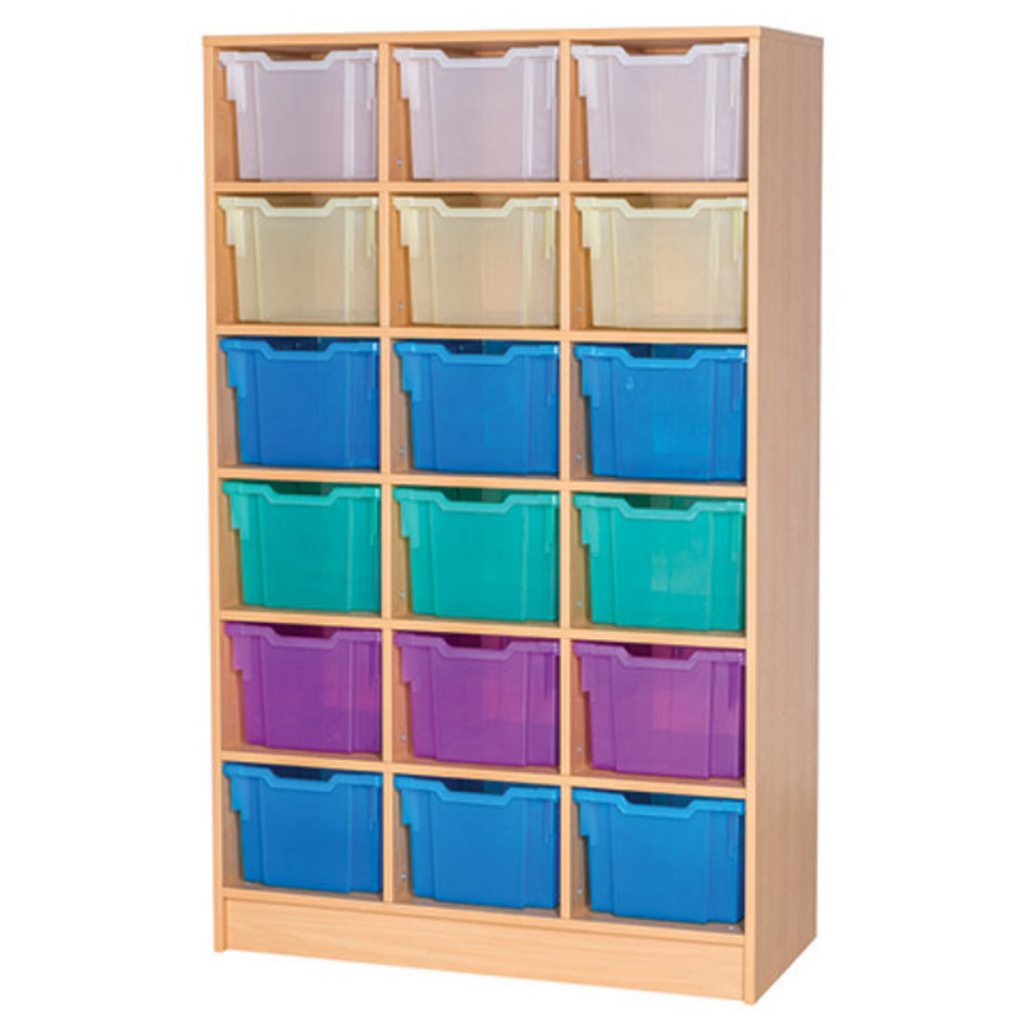 Static Triple Column Tray Unit - 18 Extra Deep Trays | Tray Storage ...