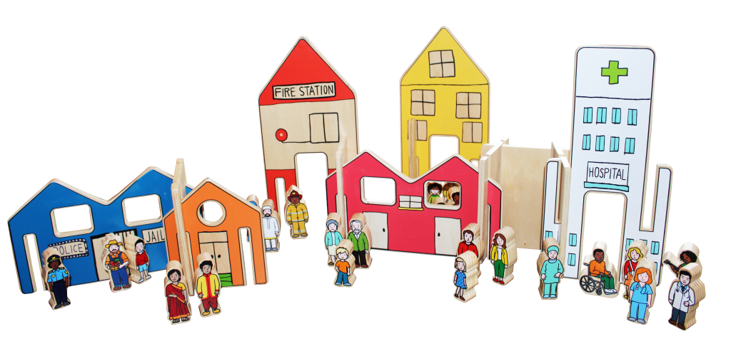 Happy Architect Town Set - 26 Piece | Educational Equipment Supplies