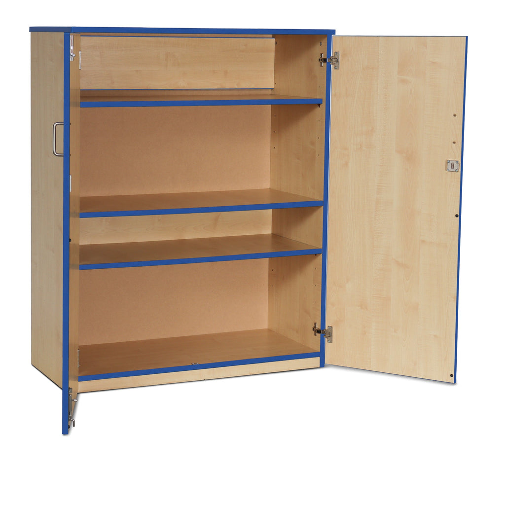 Value Coloured Edge Wooden Cupboard + 1 Fixed & 2 Adj Shelves - W102 x ...