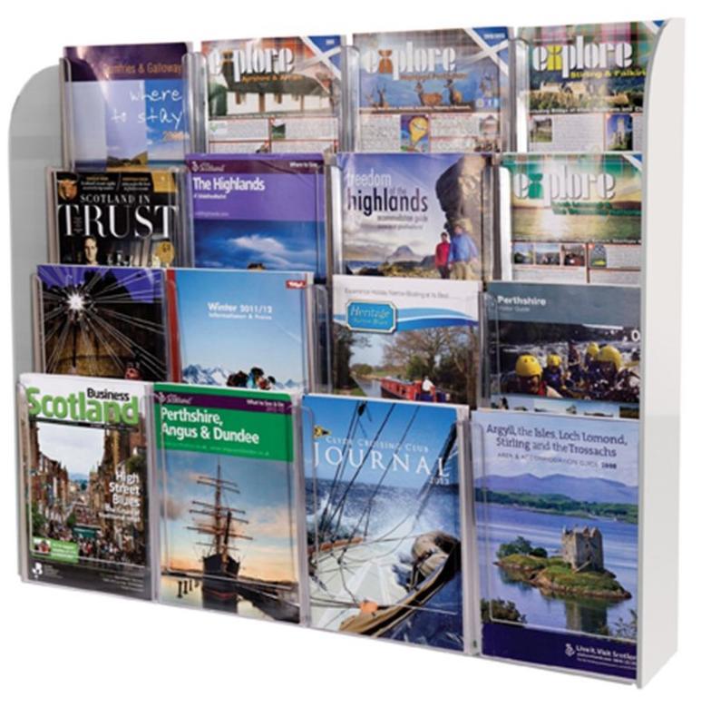 Crystal Clear Wall Mounted Leaflet Dispenser | Educational Equipment ...