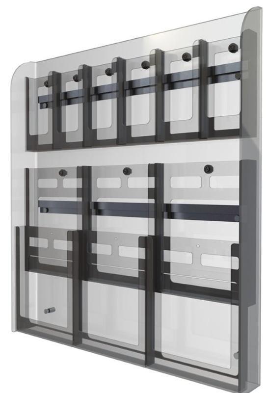Crystal Clear Wall Mounted Leaflet Dispenser | Educational Equipment ...