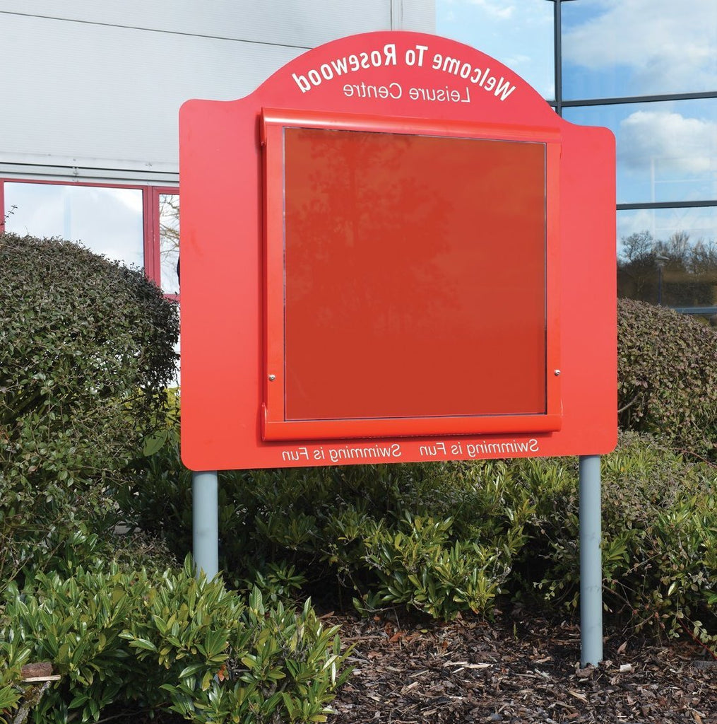 Weathershield Contour Free Standing Outdoor Sign - Surface Posts ...