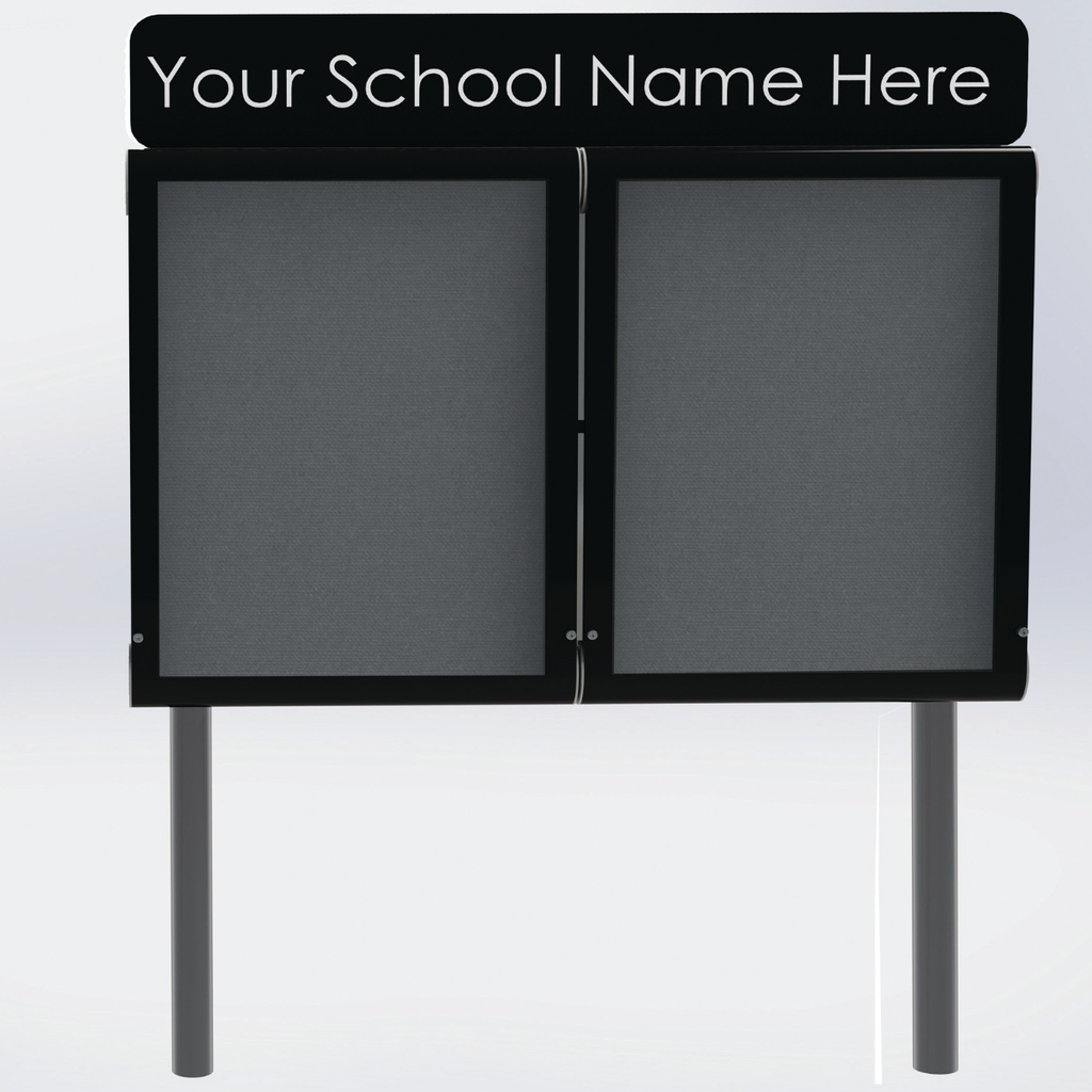 WeatherShield Headline Freestanding Outdoor Sign Sunken Posts ...