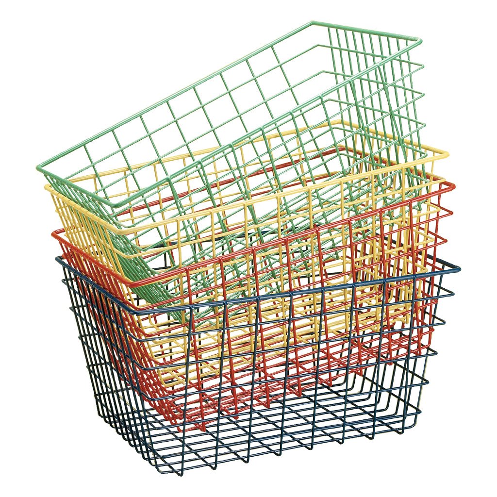 Wire Coloured Baskets | Storage | www.ee-supplies.co.uk– Educational ...