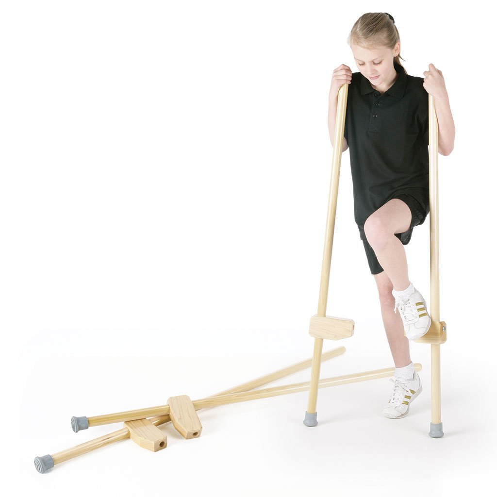 Natural Wooden Balance Stilts | Educational Equipment Supplies