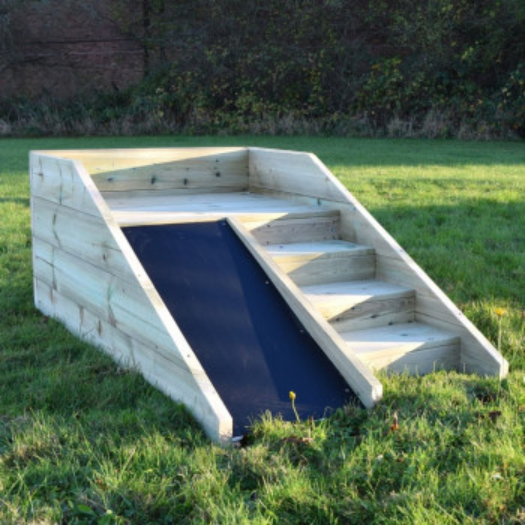 Wooden Early Years Outdoor Slide | Educational Equipment Supplies