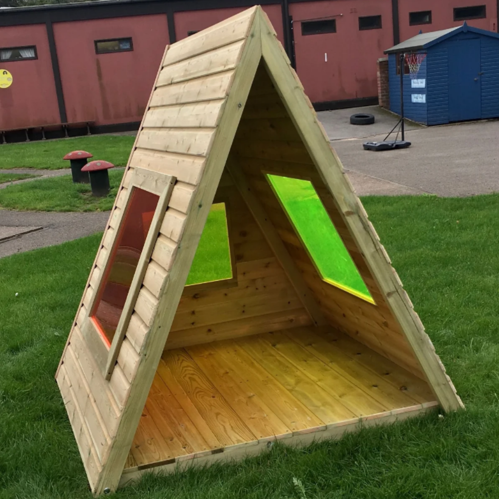 Outdoor Wooden Rainbow Den | Educational Equipment Supplies