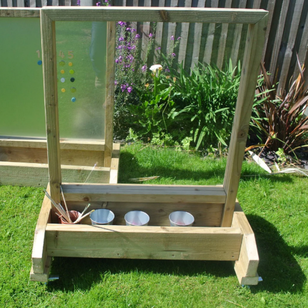 Wooden Outdoor Mark Making Easel | Educational Equipment Supplies