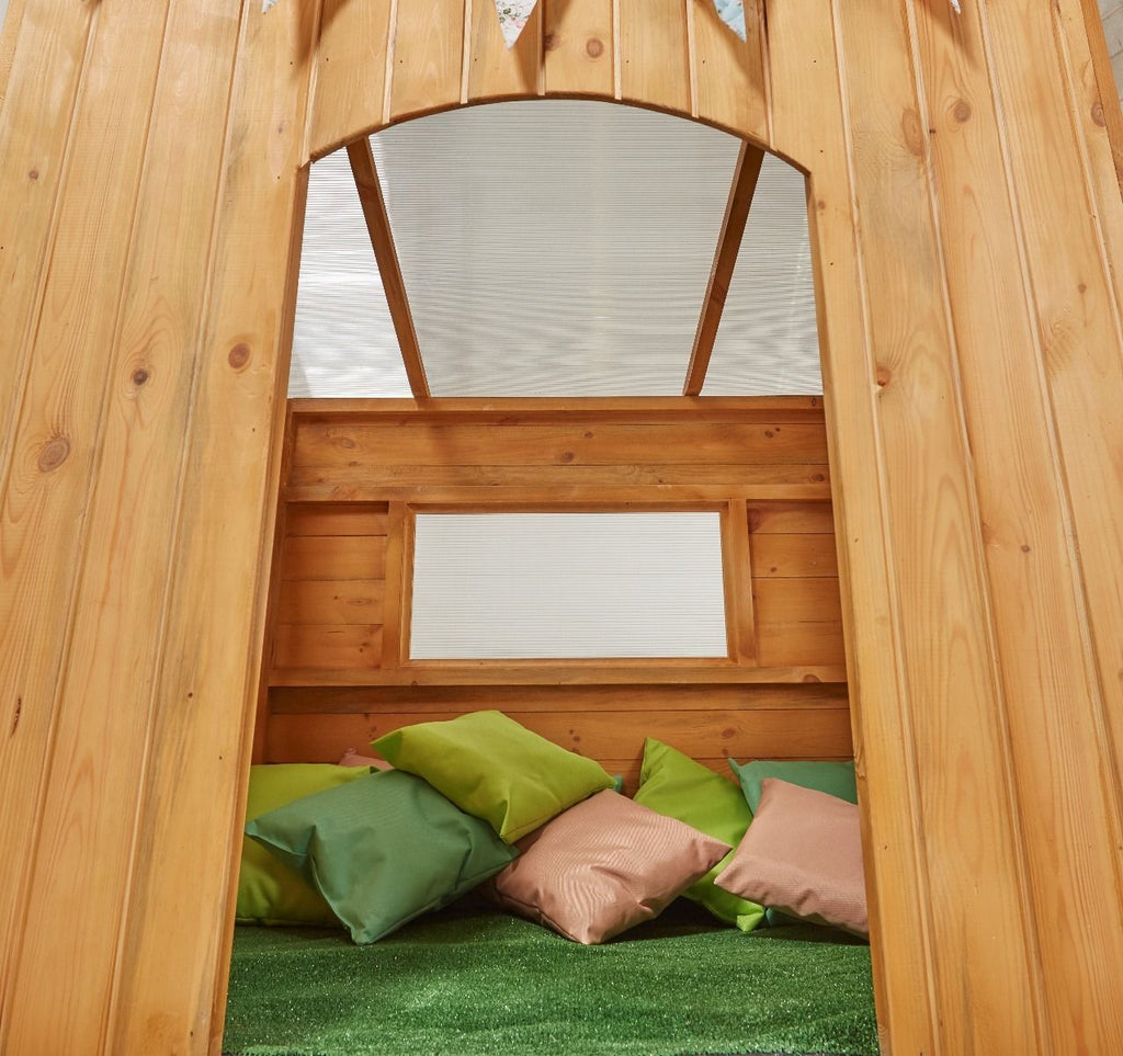 Children’s Outdoor Wooden Tiny Tots Play Den | Educational Equipment ...