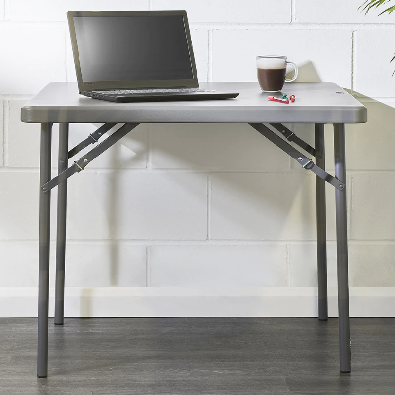 Zown - Square Poly Folding Table - 3ft x 3ft (L910 x W910mm ...